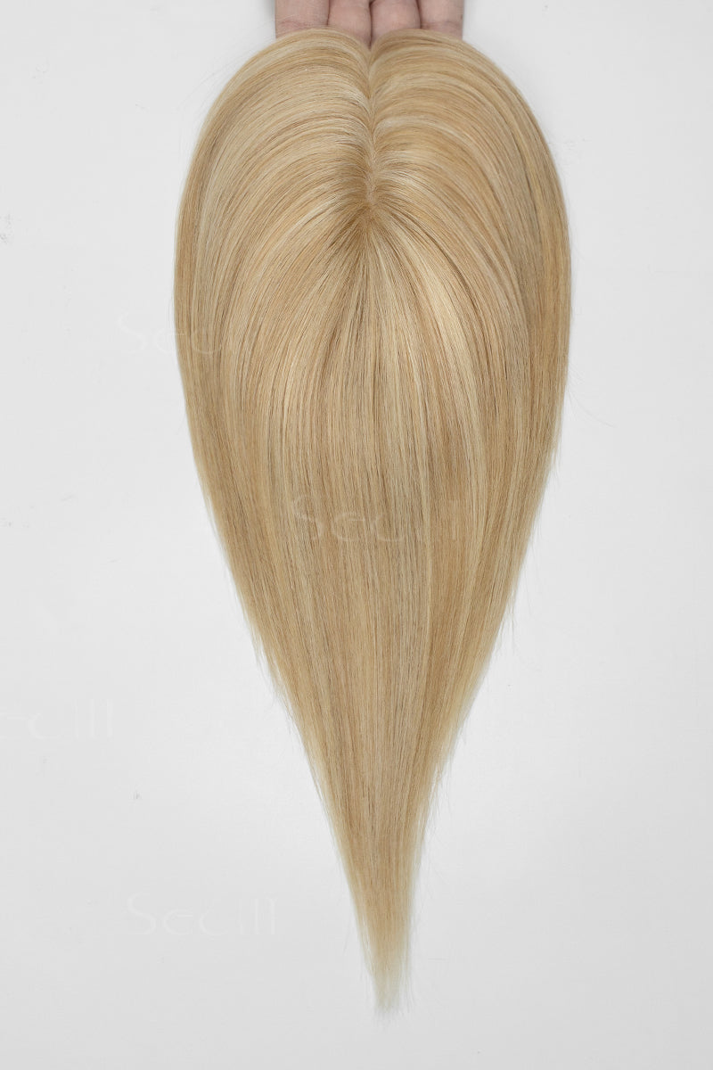 Hera Human Hair Topper Warm Blonde With Highlights #27/613 – SEULLY